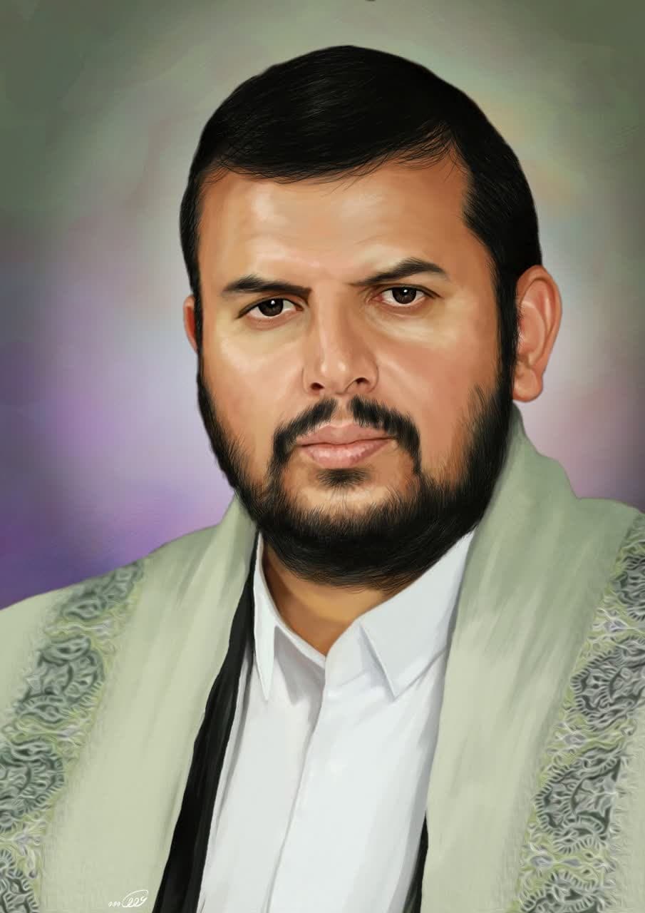 نقاشی چهره عبدالملک حوثی